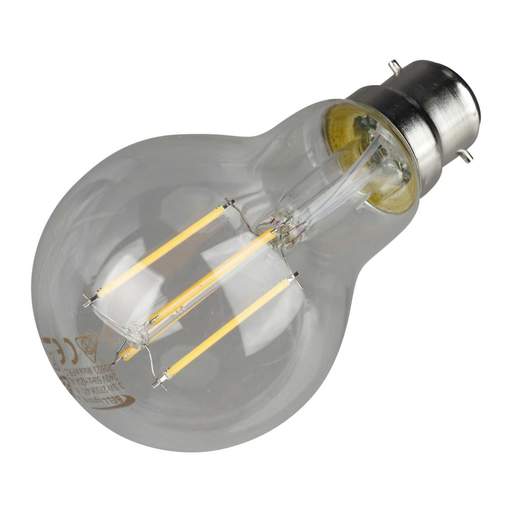 Bell 3.3W BC LED Non Dimmable Filament GLS Lamp Clear 2700K (60749) | CEF