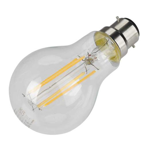 Bell 5.7W BC LED Non Dimmable Filament GLS Lamp Clear 2700K (60751) | CEF