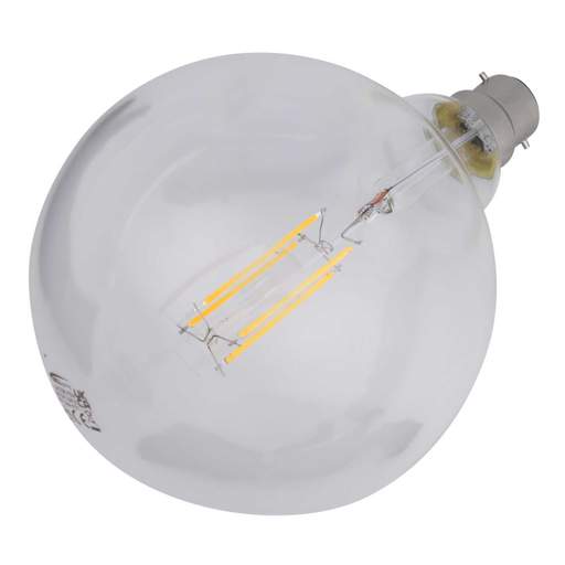 Bell Vintage 3.3W BC LED Dimmable Filament Large Globe Lamp Clear 2700K ...