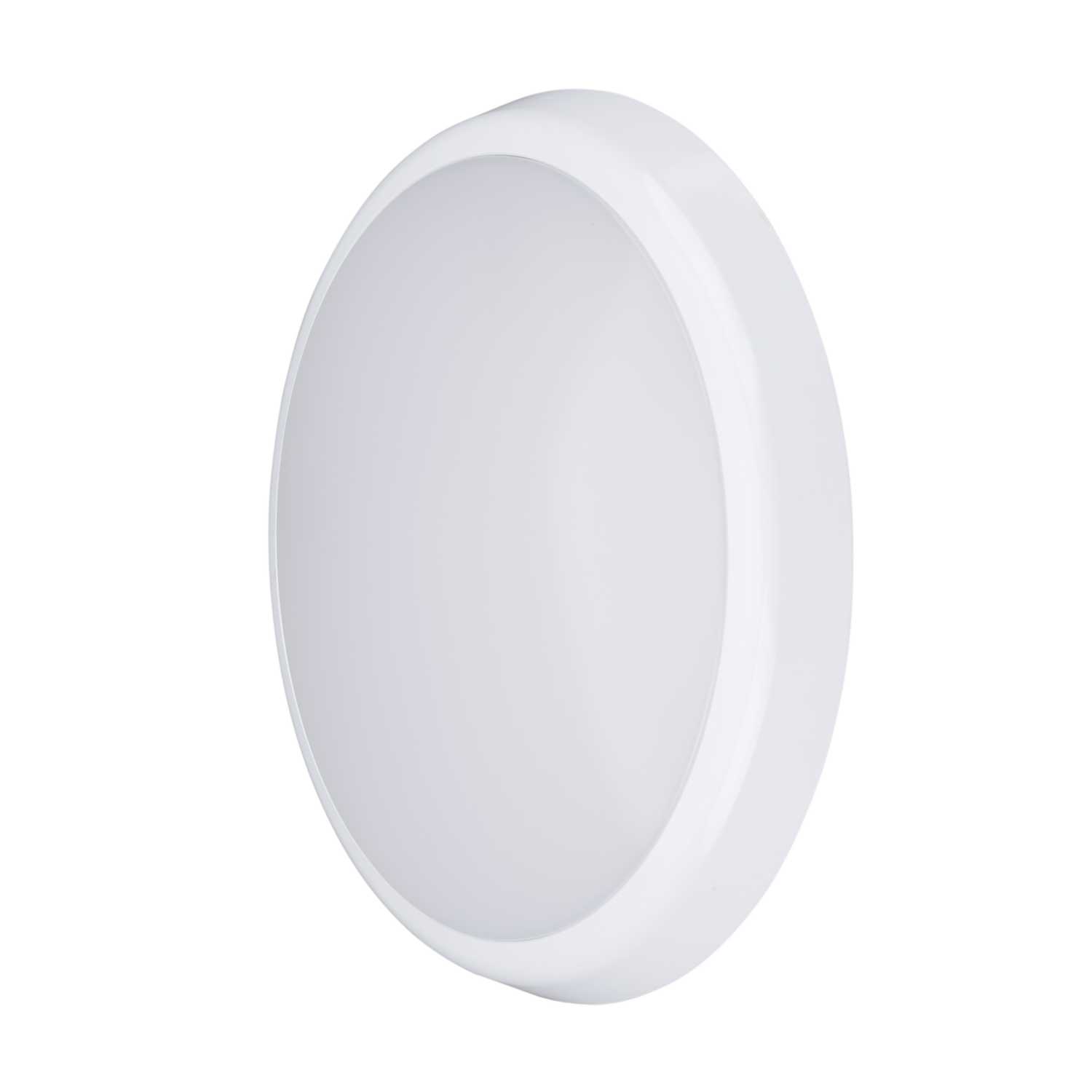 Bell Deco Slim 12W LED Tri-Colour Emergency Bulkhead with Microwave Sensor White (06827) | CEF