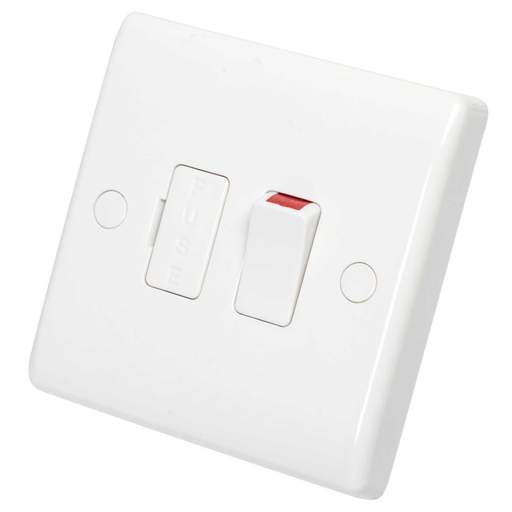 BG 13A DP Switched Fused Spur with Flex Outlet White (851) | CEF