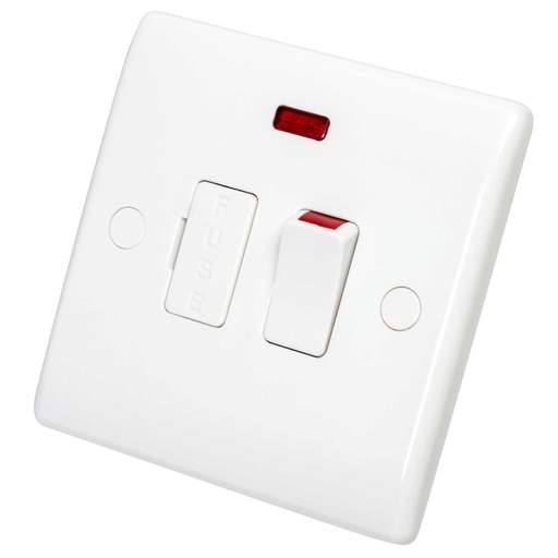 BG Nexus 13A DP Switched Fused Spur with Neon White (852) | CEF