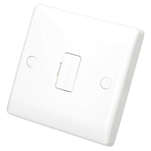 BG 13A DP Unswitched Fused Spur with Flex Outlet White (855) | CEF