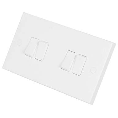 BG 900 Series 10A 4 Gang 2 Way Light Switch White (944) | CEF