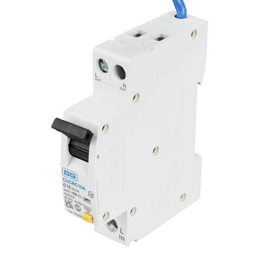 BG 10A 1P+N 1 Module C Curve 6kA 30mA Type A Compact RCBO (CUCRC10A) | CEF