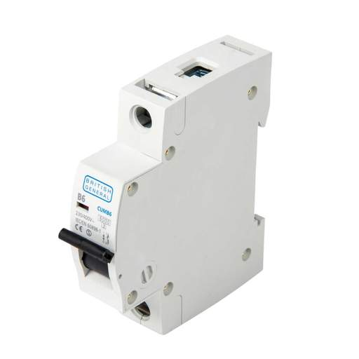 BG 6A Single Pole 6kA B Curve MCB (CUMB6) | CEF