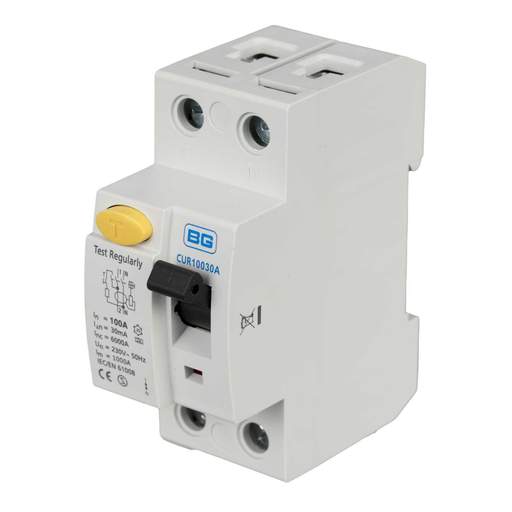 BG 100A 2 Pole 30mA Type A RCD (CUR10030A) | CEF