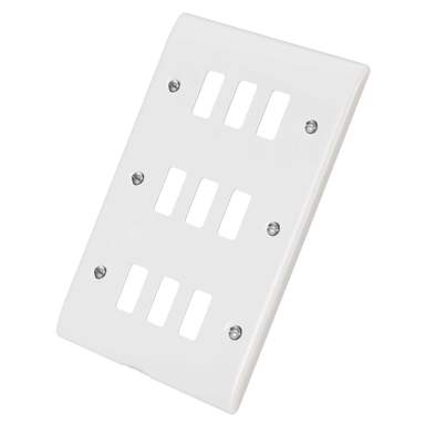 BG 9 Gang Grid Front Plate (G89) | CEF