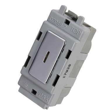 BG 20A Double Pole Grid Key Switch Polished Chrome (GPC30KY) | CEF