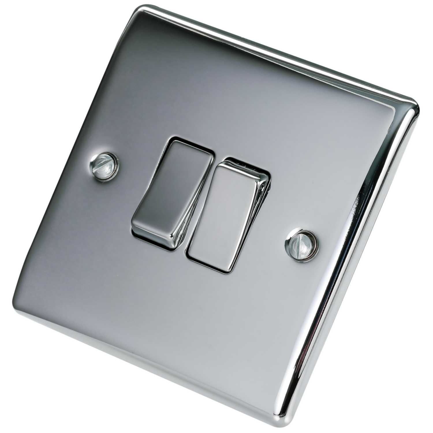 BG 10A 2 Gang 2 Way Light Switch Polished Chrome (NPC42) | CEF