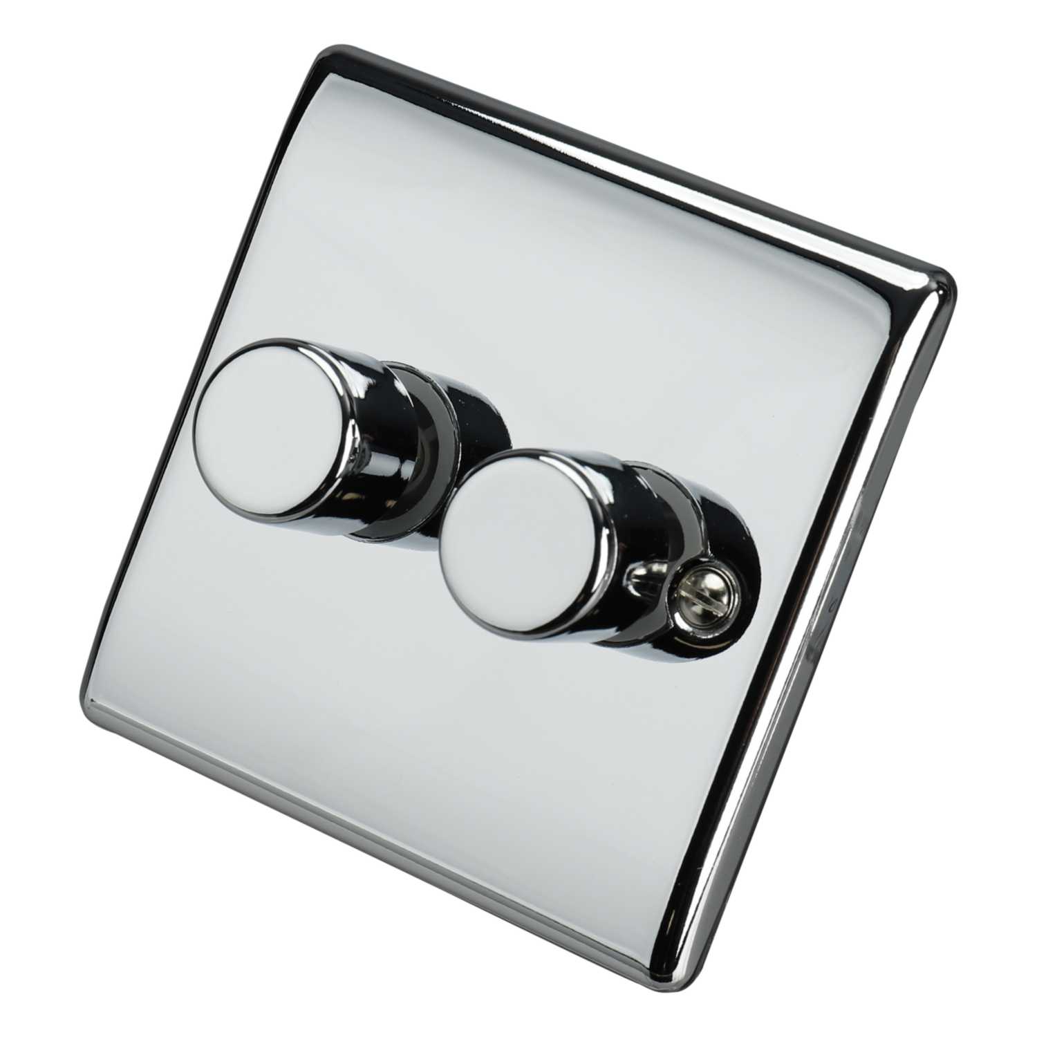 BG 200W 2 Gang 2 Way Intelligent Dimmer Switch Polished Chrome (NPC82 ...