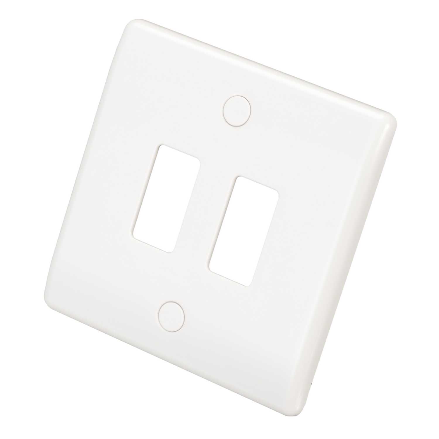 BG 2 Gang Grid Front Plate (R82) | CEF