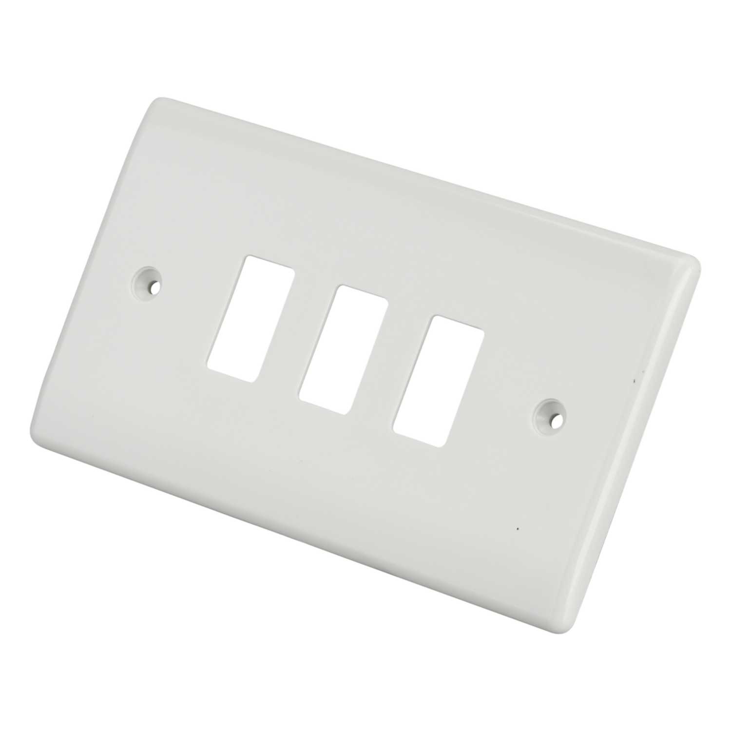 BG 3 Gang Grid Front Plate (R83) | CEF