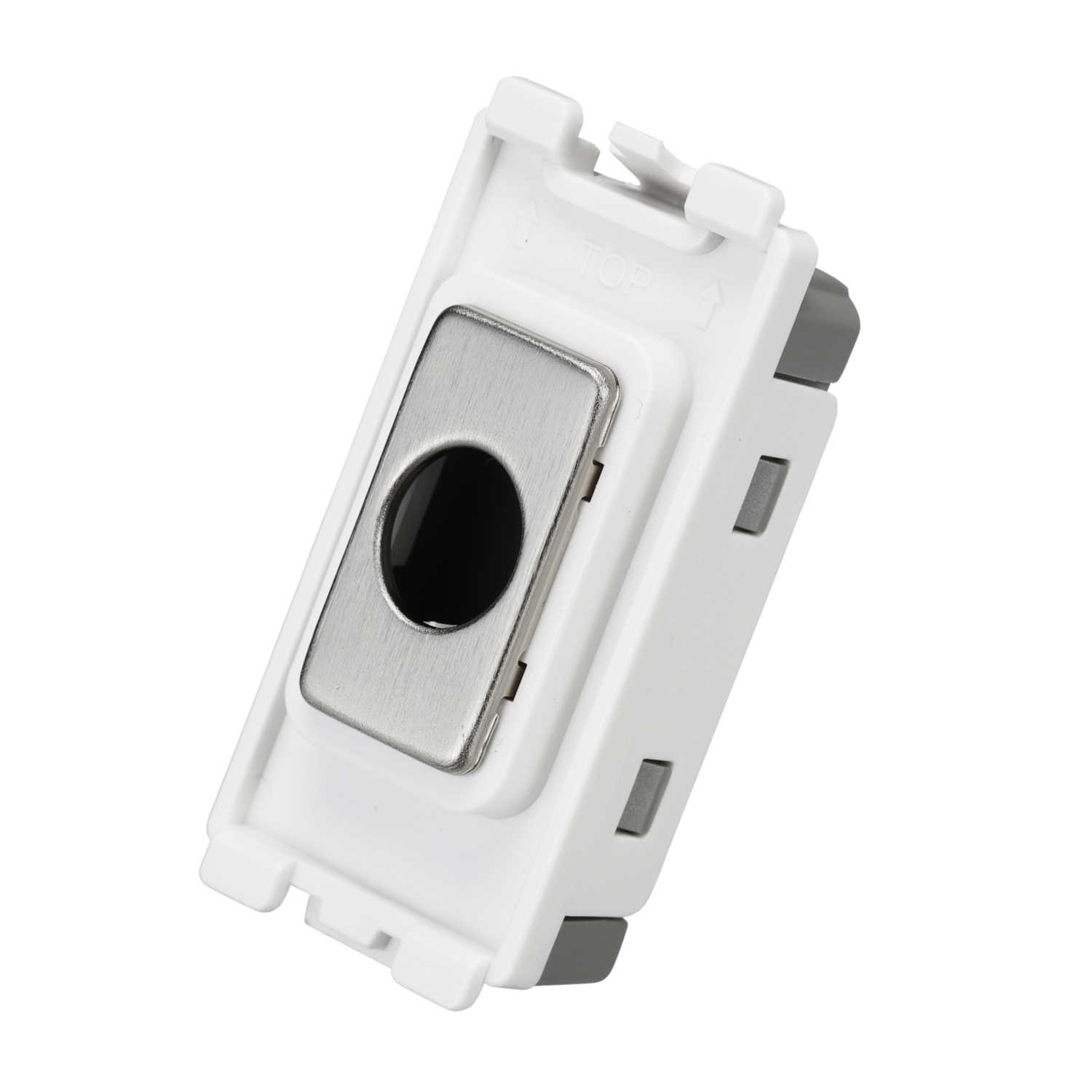 BG 1 Gang Flex Outlet Grid Insert Brushed Steel (RBSFLEX) | CEF