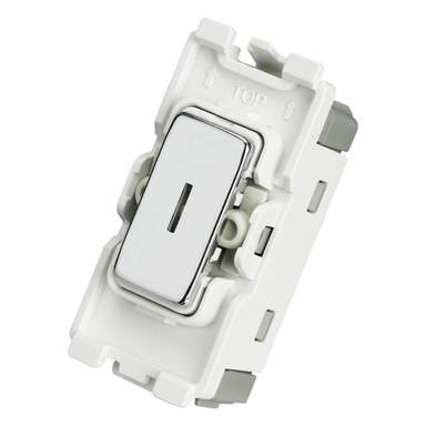 BG 20A Single Pole 2 Way Grid Key Switch Polished Chrome (RPC12KY) | CEF