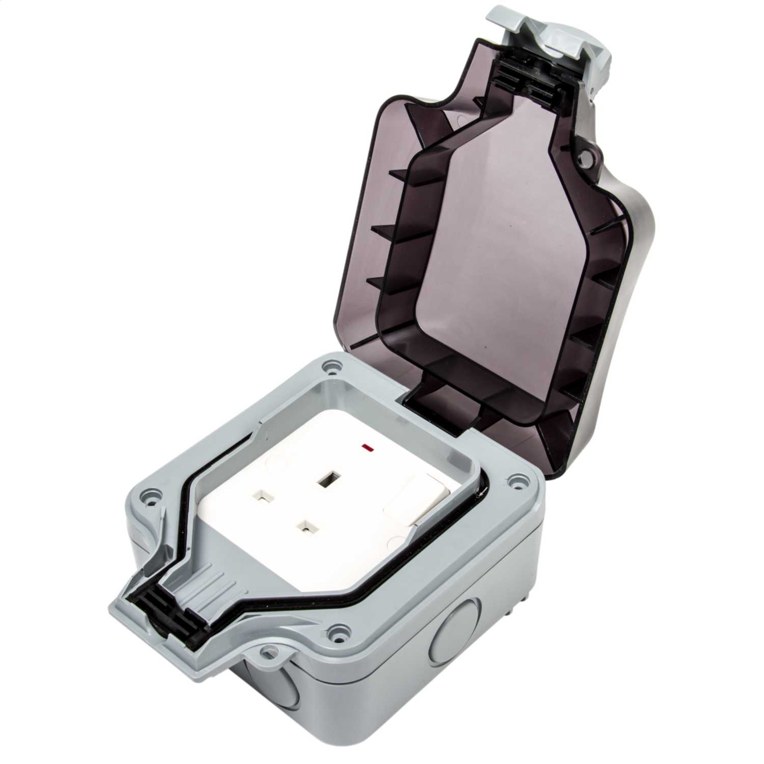 BG 13A DP 1 Gang Single Switched Socket Weatherproof IP66 (WP21) | CEF