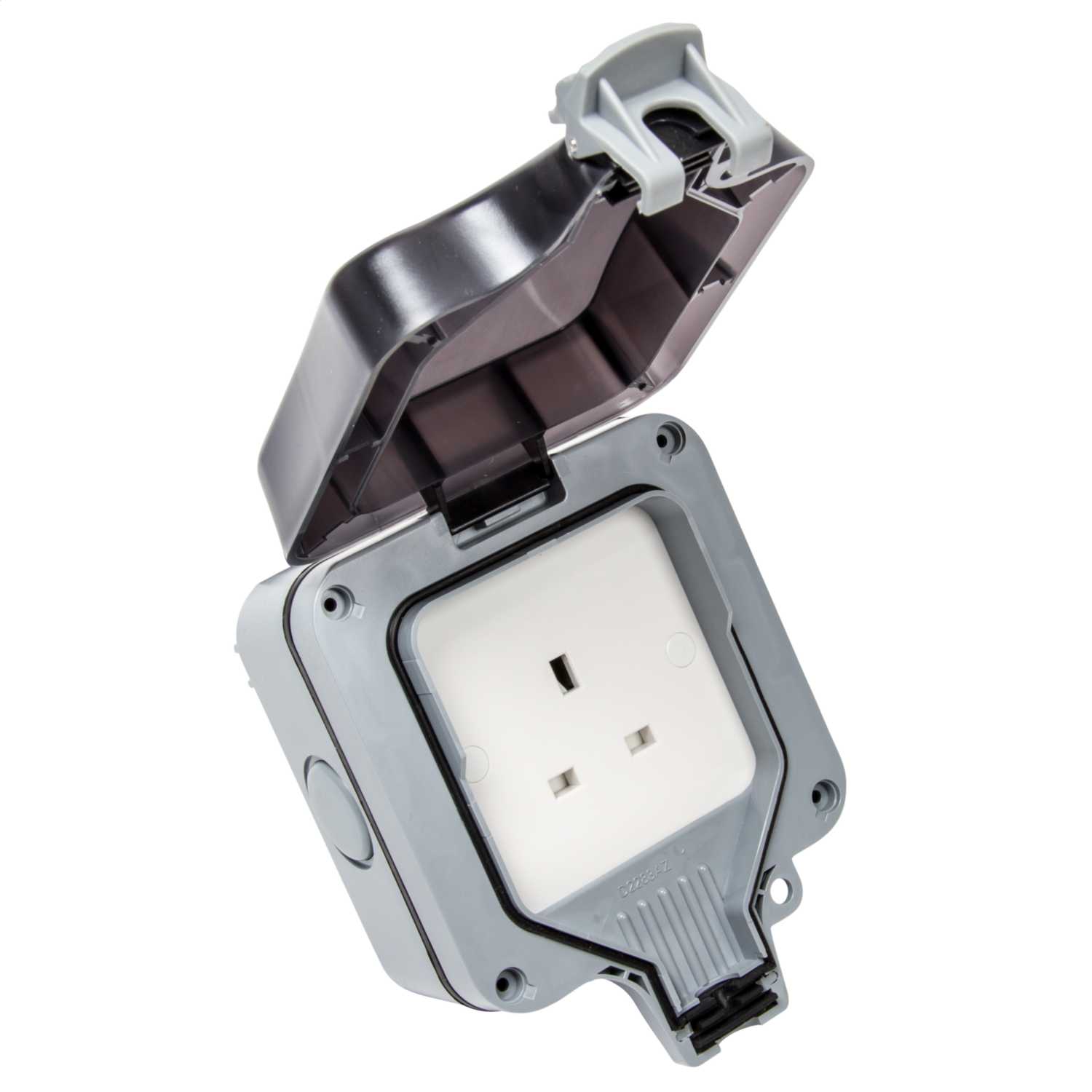 BG 13A 1 Gang Single Unswitched Socket Weatherproof IP66 (WP23) | CEF
