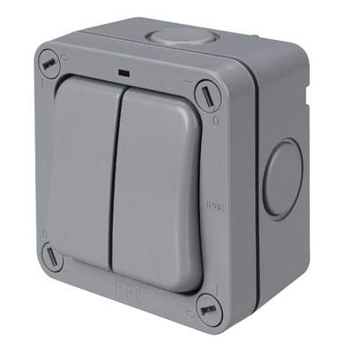 BG 20A 2 Gang 2 Way Switch Weatherproof IP66 (WP42) | CEF