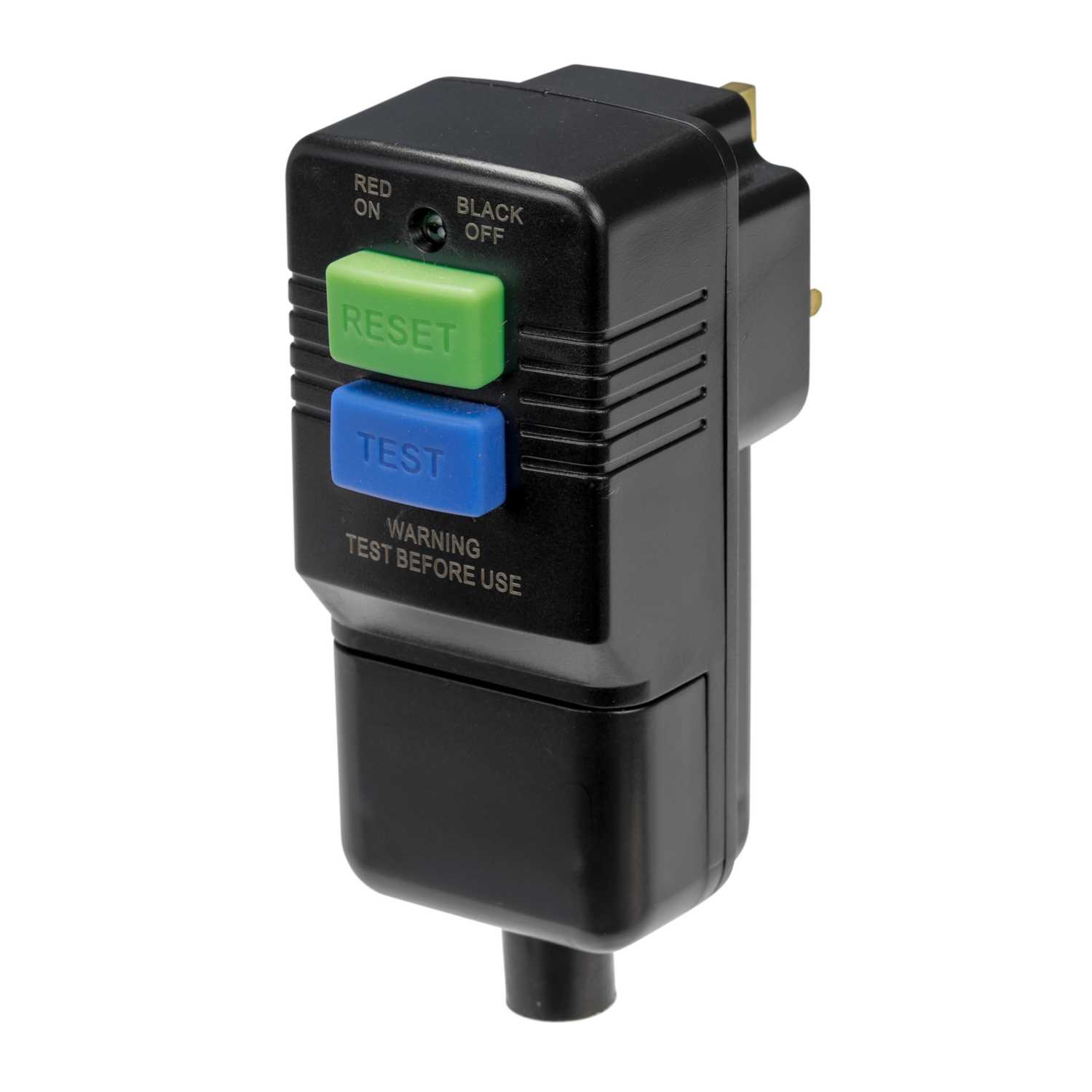 Defender 13A 30mA Plug In RCD Socket Black (E11070C) | CEF