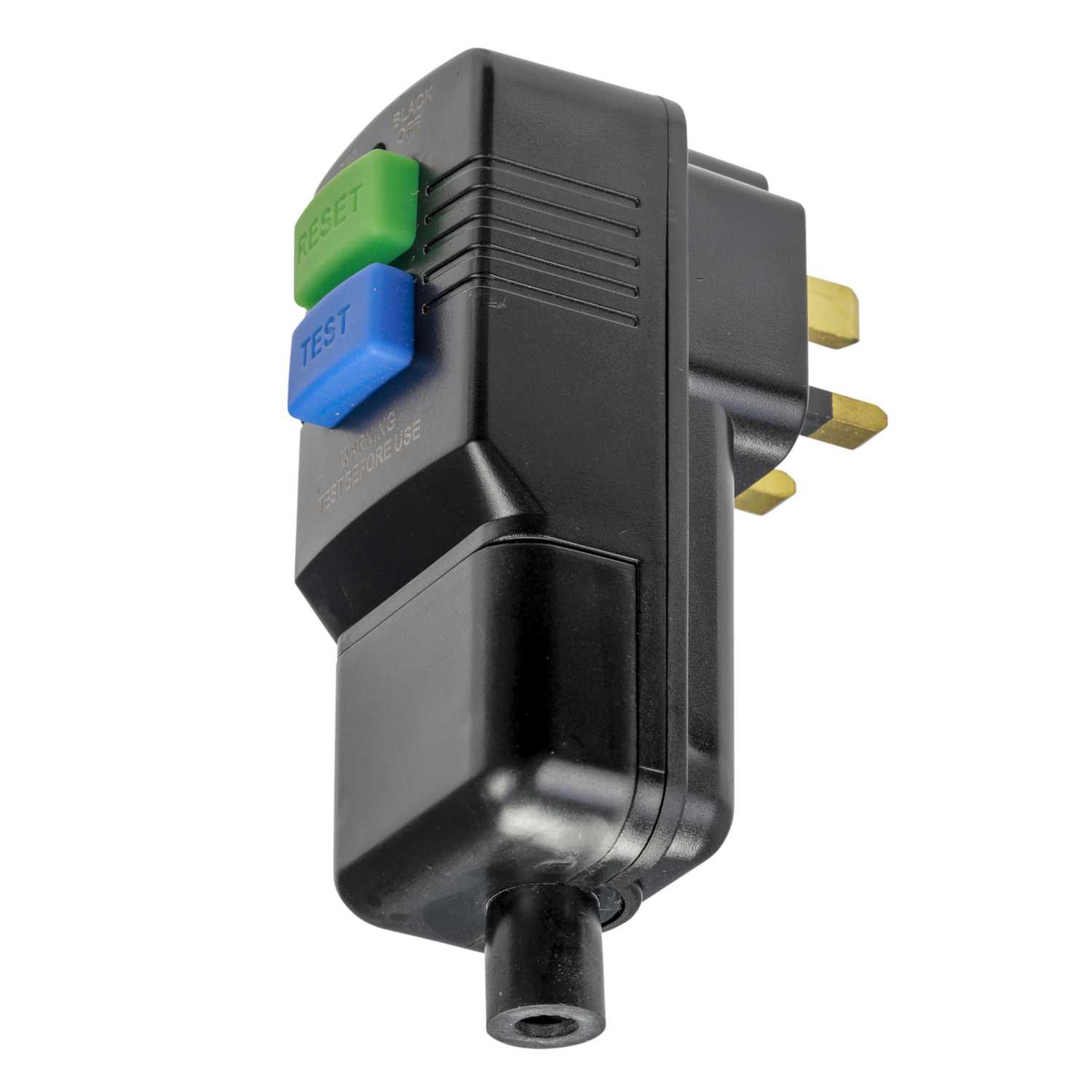 Defender 13A 30mA Plug In RCD Socket Black (E11070C) | CEF