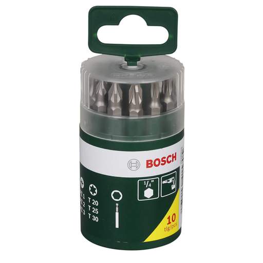 Bosch 10 Piece Screwdriver Bit Set (2607019452) | CEF
