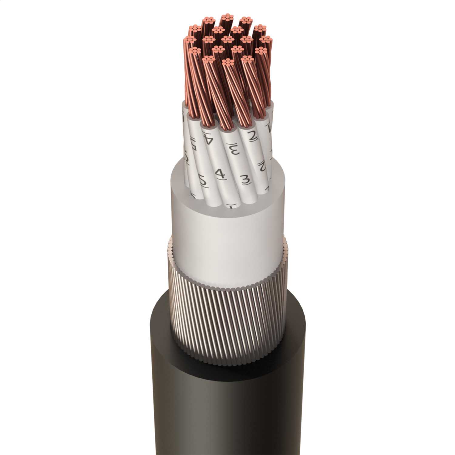 1.5mm² 19 Core PVC SWA XLPE Armoured Cable (Cut Length Sold By The Mtr ...