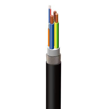 6mm² 3 Core CAT5 SWA LSZH EV Cable Black (Cut Length Sold By The Mtr ...