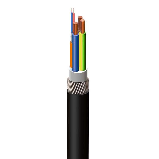 6mm² 3 Core CAT5 SWA LSZH EV Cable Black (Cut Length Sold By The Mtr ...