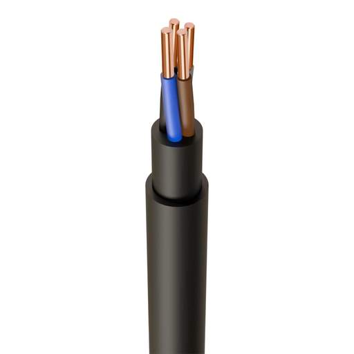 6mm² 4 Core Power and Control Cable Black (Cut Length Sold By The Mtr ...