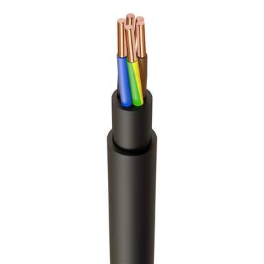 2.5mm² 5 Core Power and Control Cable Black (Cut Length Sold By The Mtr ...