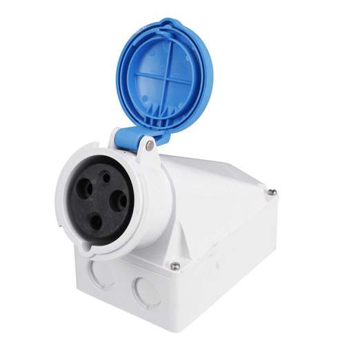 Ceenorm 63A 2P+E 230V Wall Mounted Socket IP44 (1104) | CEF