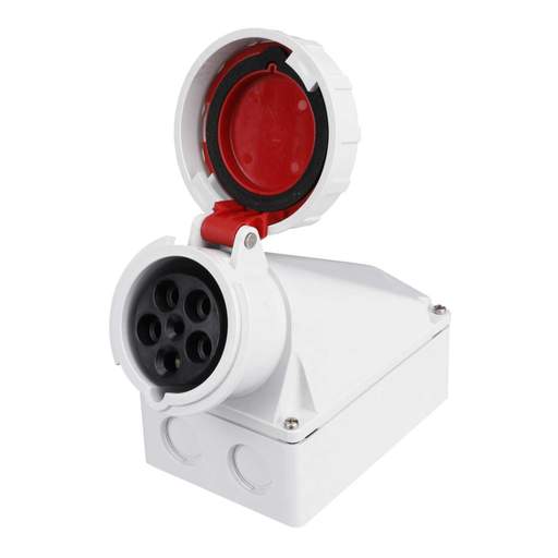 Ceenorm 63A 3P+N+E 415V Wall Mounted Socket IP67 (1112) | CEF