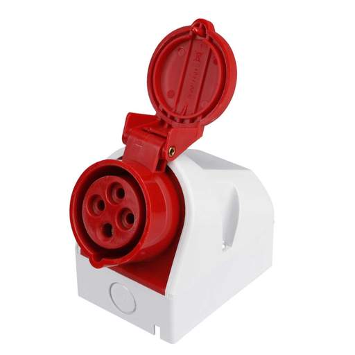 Ceenorm 16A 3P+E 415V Wall Mounted Socket IP44 (11306) | CEF