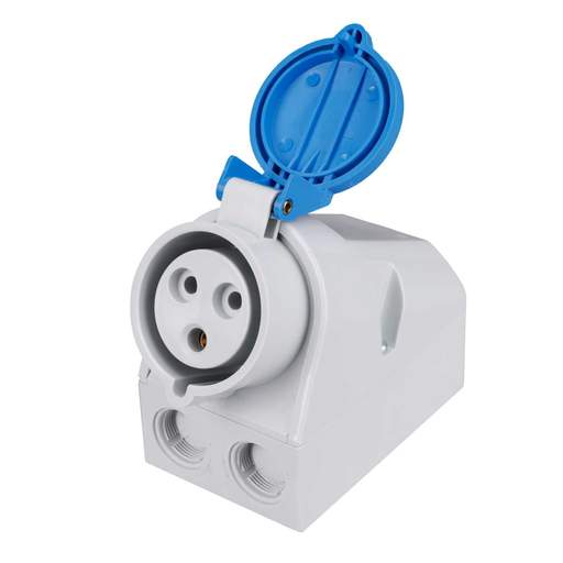 Ceenorm 32A 2P+E 230V Wall Mounted Socket IP44 (11312) | CEF
