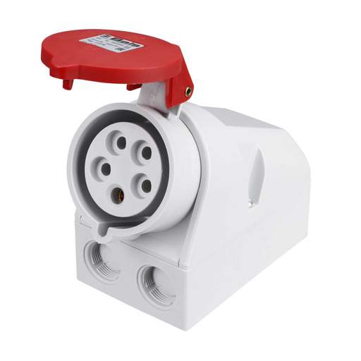 Ceenorm 32A 3P+N+E 415V Wall Mounted Socket IP44 (11316) | CEF