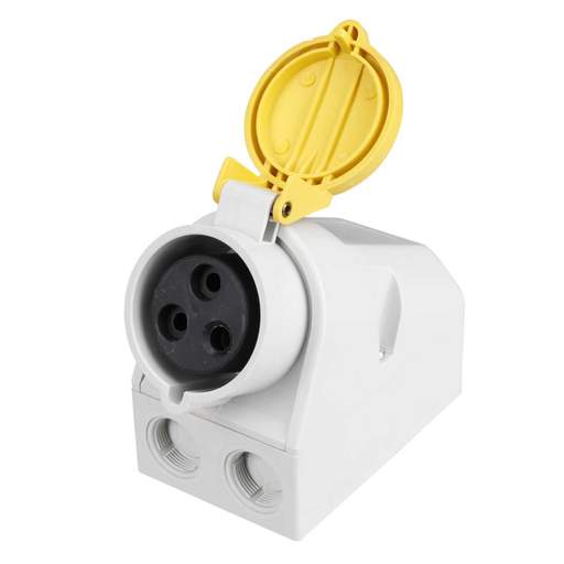 Ceenorm Quick Connect 32A 2P+E 110V Wall Mounted Socket IP44 (11948) | CEF