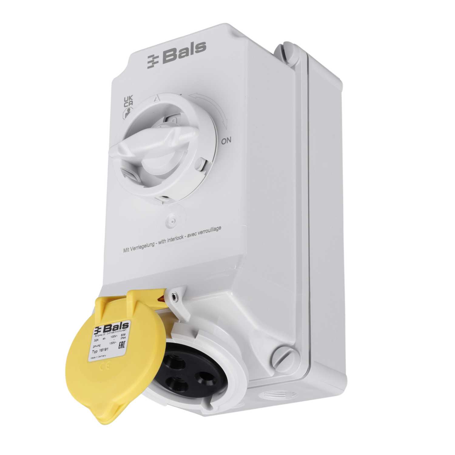 Ceenorm Quick Connect 32A 2P+E 110V Interlocked Socket IP44 (16191) | CEF