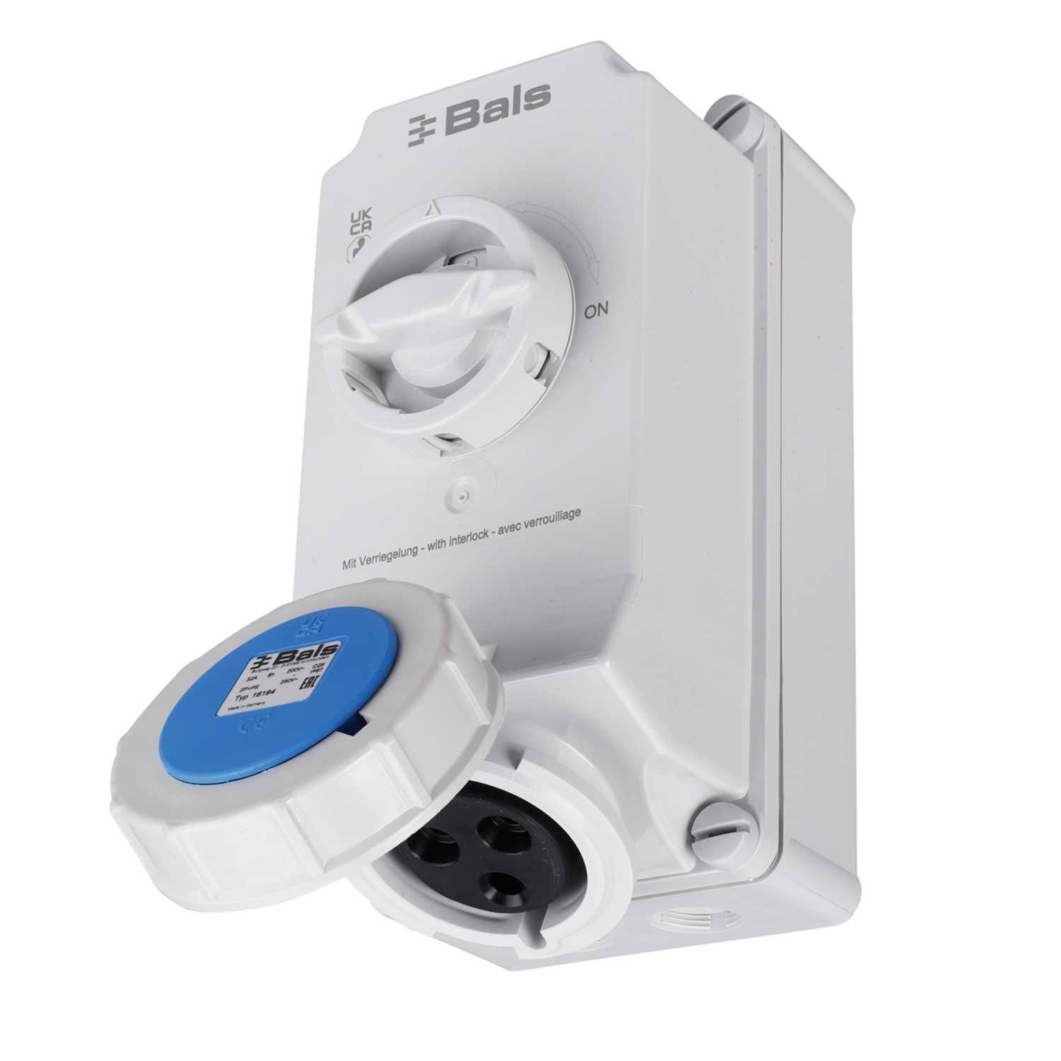 Ceenorm Quick Connect 32A 2P+E 230V Interlocked Socket IP67 (16194) | CEF