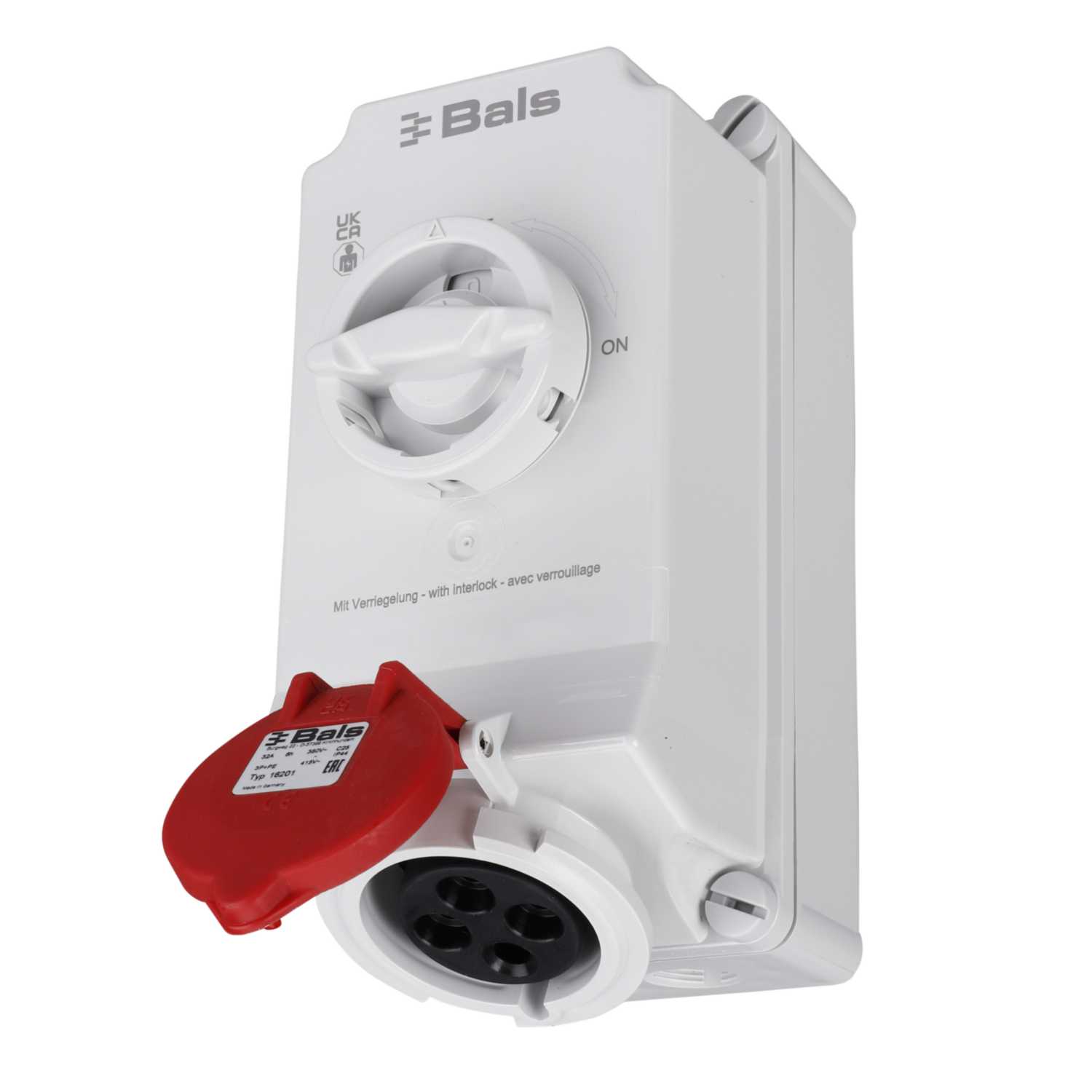 Ceenorm Quick Connect 32A 3P+E 415V Interlocked Socket IP44 (16201) | CEF