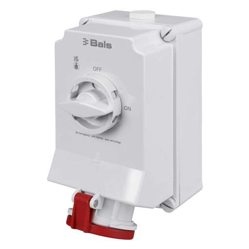 Ceenorm 63A 3P+N+E 415V Switched Interlocked Socket IP44 (16237) | CEF