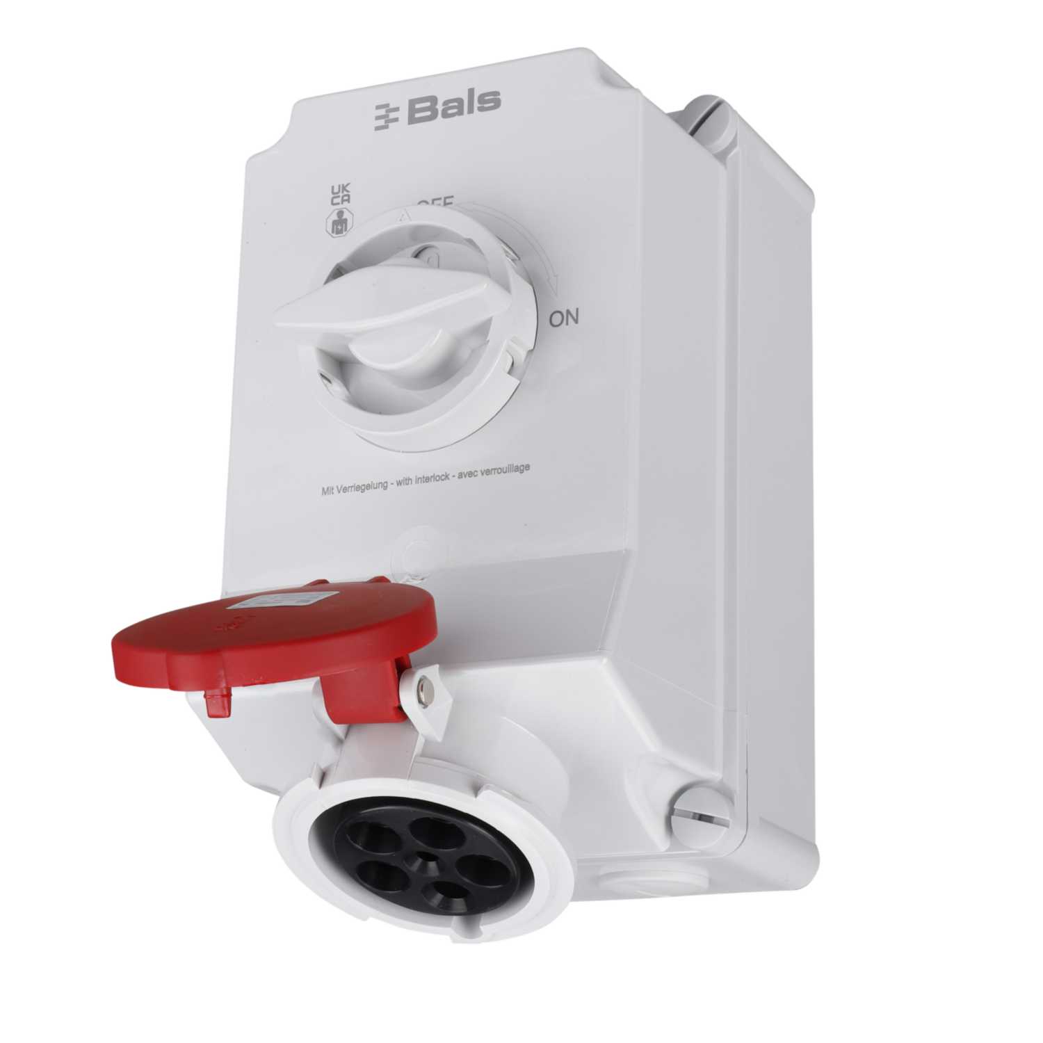 Ceenorm 63A 3P+N+E 415V Switched Interlocked Socket IP44 (16237) | CEF