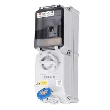 Ceenorm 16A 2P+E 230V Interlocked Wall Socket with 25A 30mA Type A RCD ...