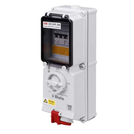 Ceenorm 16A 3P+N+E 415V Interlocked Wall Socket with 25A 30mA Type A ...