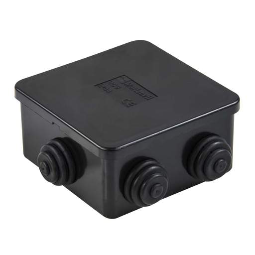 MCG 80mm x 80mm x 40mm Plastic Adaptable Box IP44 Black (003 BLACK) | CEF