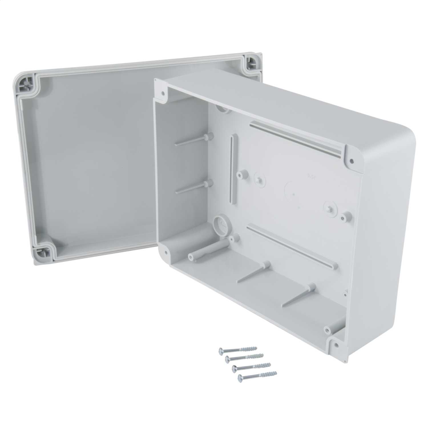 MCG 190mm x 243mm x 90mm Plastic Adaptable Box Grey IP66 (010.PL) | CEF