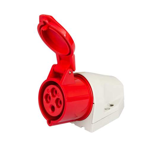 Walther 32A 3P+E 415V Wall Mounted Socket IP44 (130406) | CEF