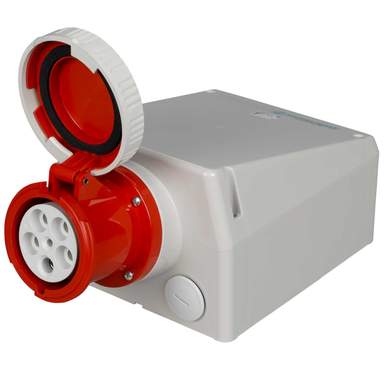 Walther 125A 3P+N+E 415V Wall Socket IP67 (1790K) | CEF