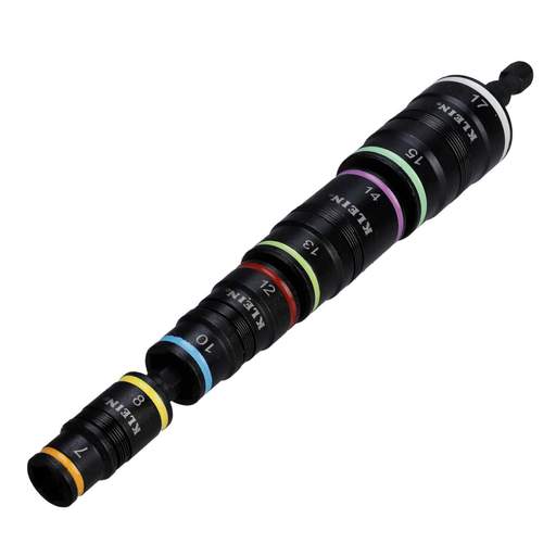 Klein 8-in-1 Impact-Rated Metric Flip Socket Set (32934M) | CEF