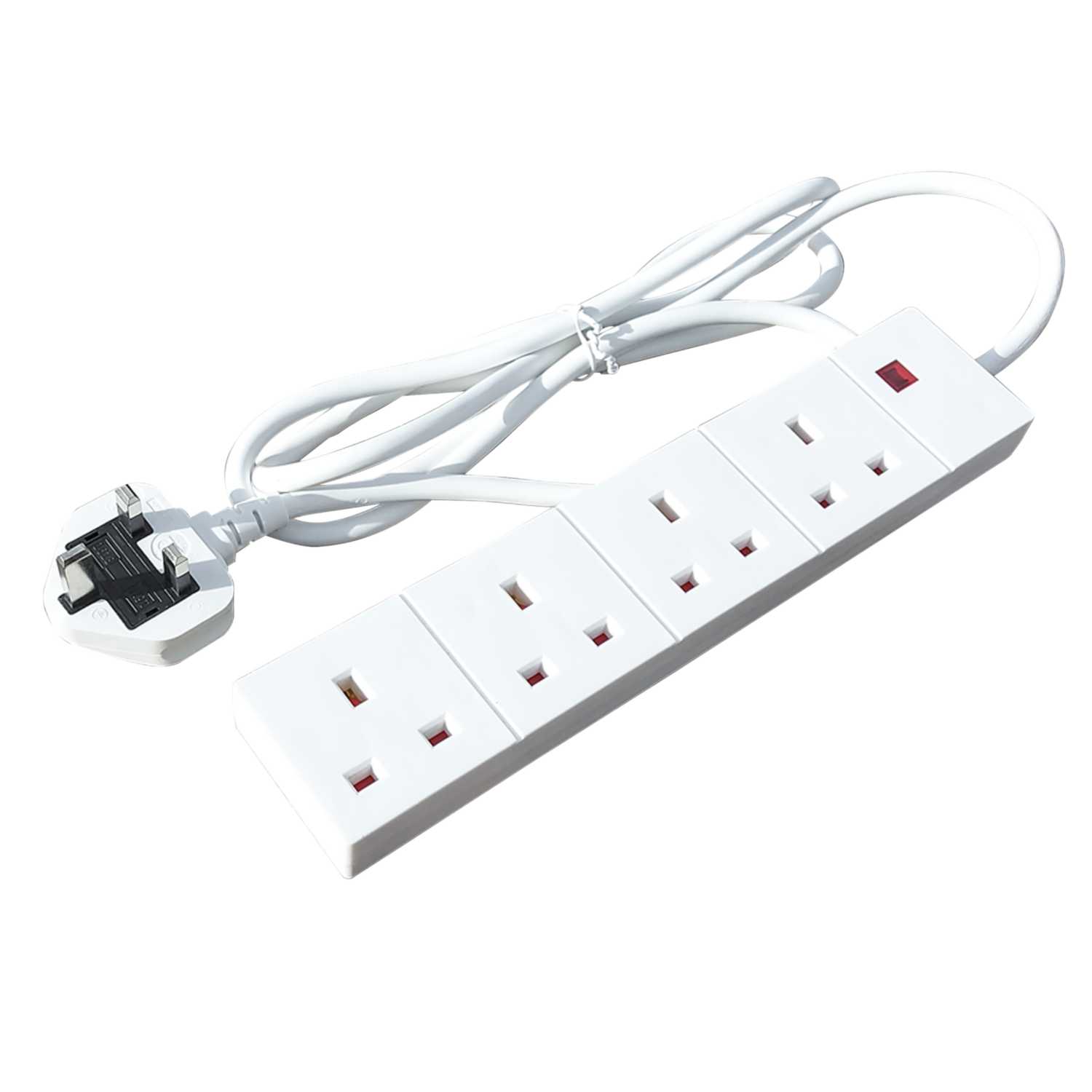 F4P 13A 2m 4 Gang Extension Lead with Neon (413TSL) | CEF