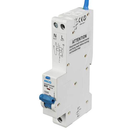 MCG 50A 1P+N 1 Module C Curve 10kA 30mA Type A RCBO (50A2P30CAT) | CEF